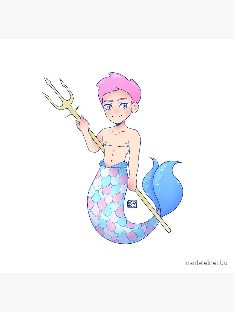 "Trans Masc Pride Merman - Pink Aesthetic" Poster for Sale by ...