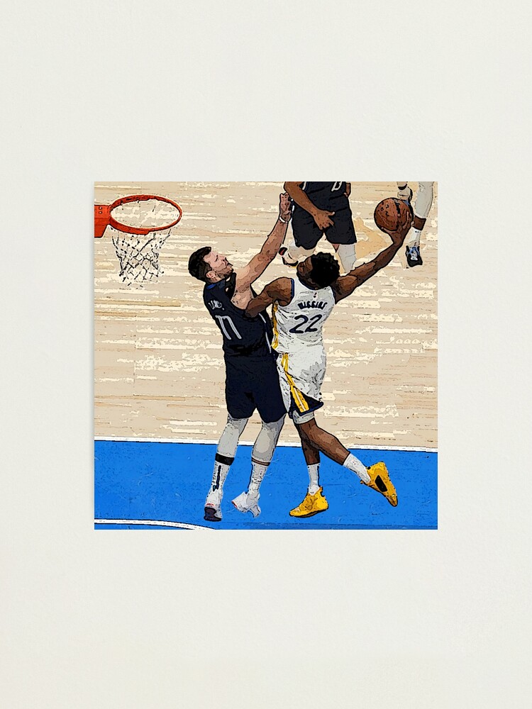 "Andrew Wiggins Poster Dunk Against Luka Doncic" Photographic Print for ...