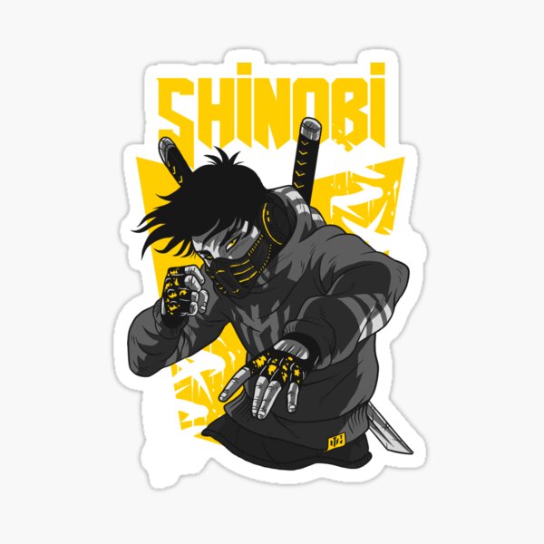 "Shinobi Ninja Fighter " Sticker for Sale by blindninja | Redbubble