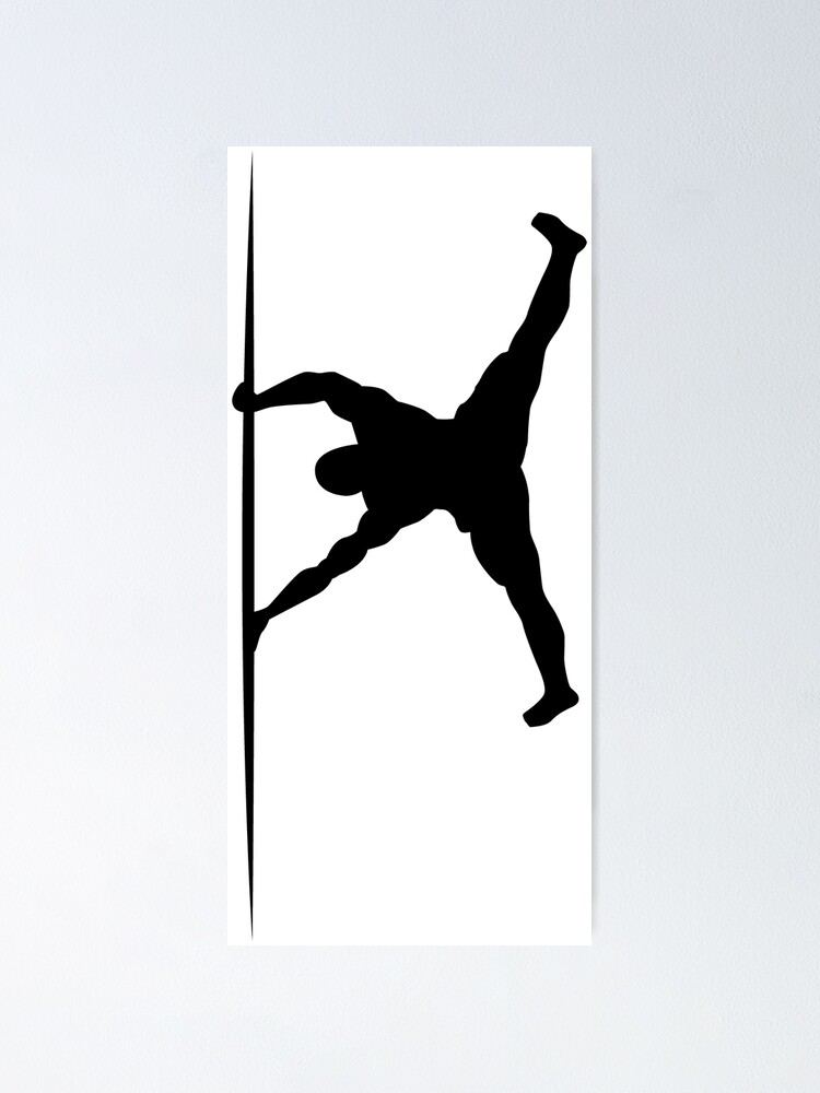 "Human Flag Icon Calisthenics Gymnast" Poster for Sale by AndreMi ...