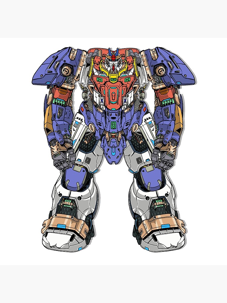 Póster «Robot mecha gigante bot futurista construido por cabeza brazo ...