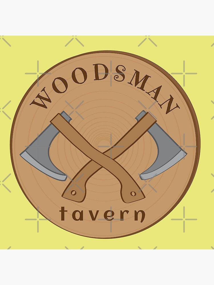 "Woodsman Tavern" Poster for Sale by skocartwork | Redbubble