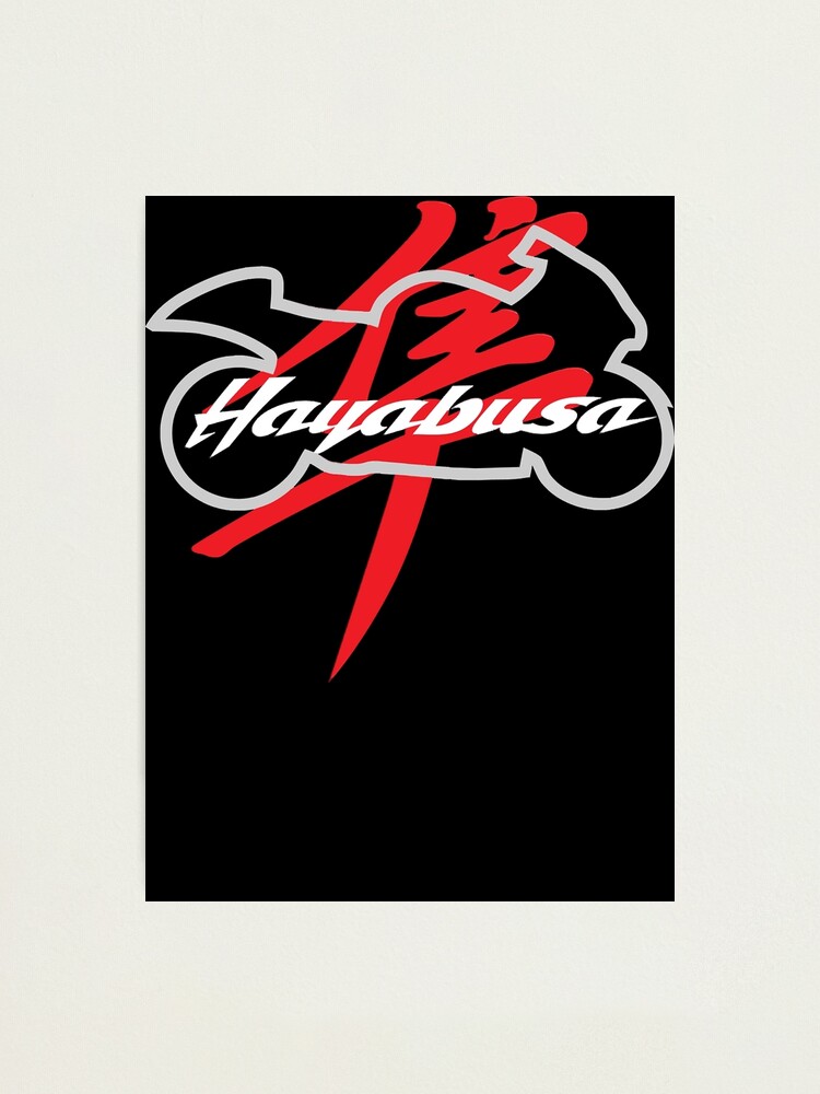 "Suzuki Hayabusa Motorcycle Logo Silhouette" Photographic Print for ...