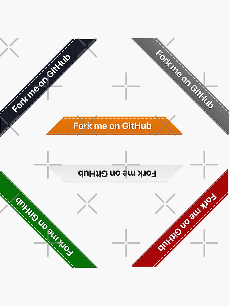 "Fork me on Github Ribbon All Colors (Hexa, Extra Small, Phone ...