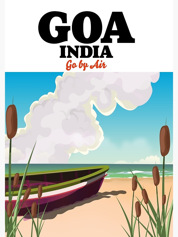 "Goa India beach travel poster" Poster for Sale by vectorwebstore ...