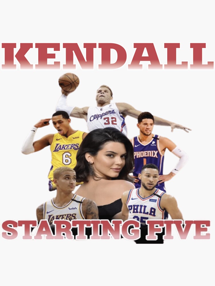 "Kendall Starting Five Classic " Sticker by girouxdiceh | Redbubble