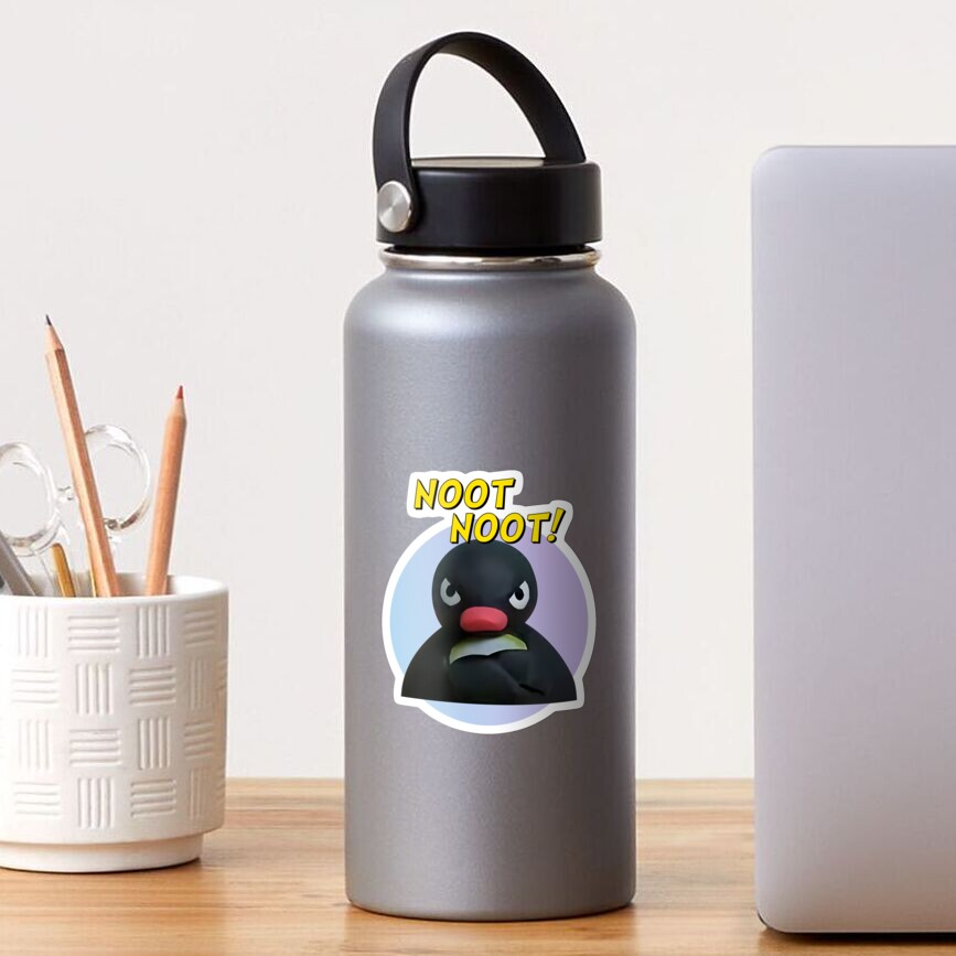 "Grumpy Pingu Noot Noot Meme" Sticker for Sale by THUONSTORE | Redbubble