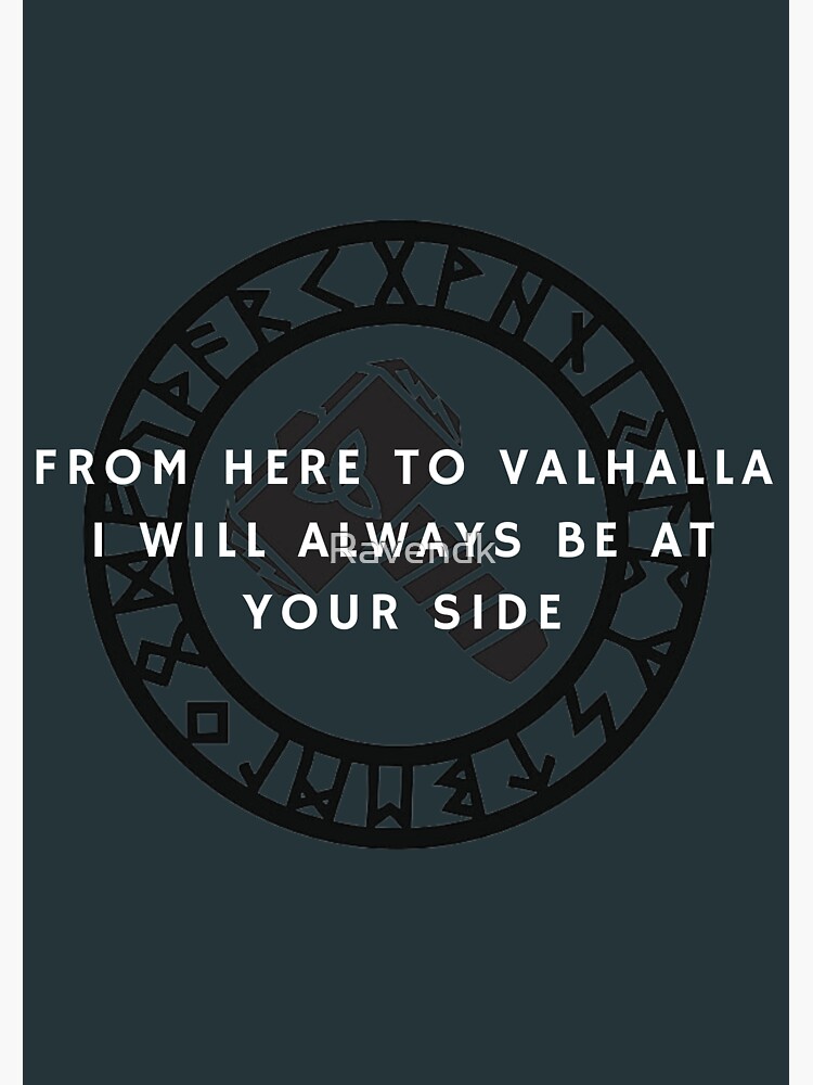 "Til Valhalla" Sticker by Ravendk | Redbubble