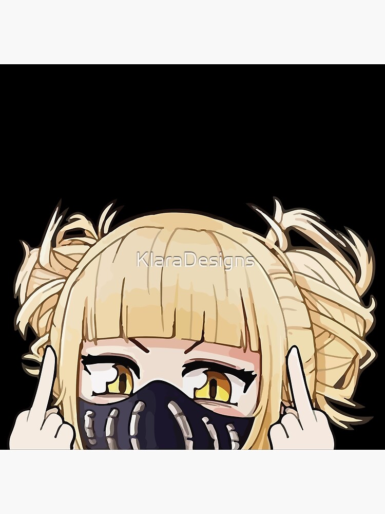 "My Hero Academia Himiko Toga Middle Finger Peeker" Art Print by ...