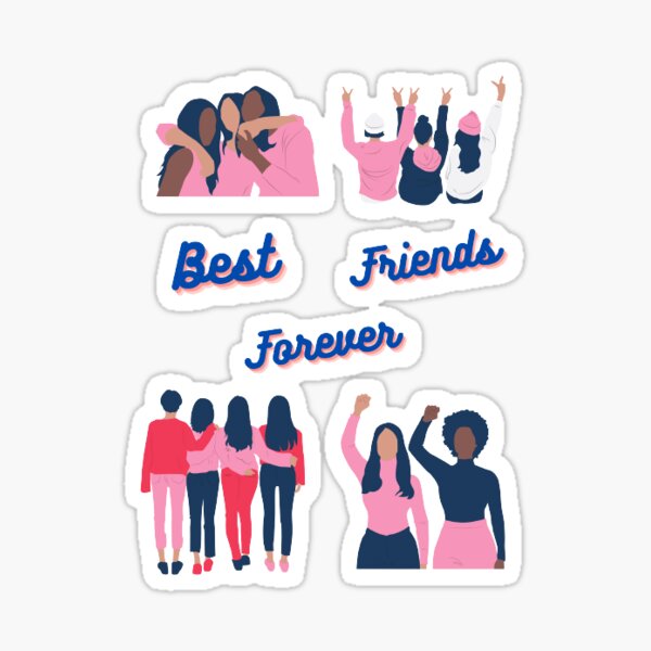 "Best Friends Forever" Sticker by hopel71 | Redbubble