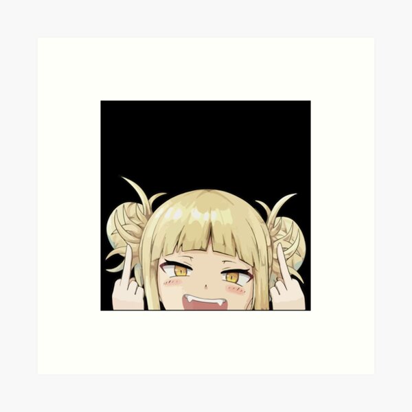 "My Hero Academia Himiko Toga Middle Finger Peeker" Art Print for Sale ...