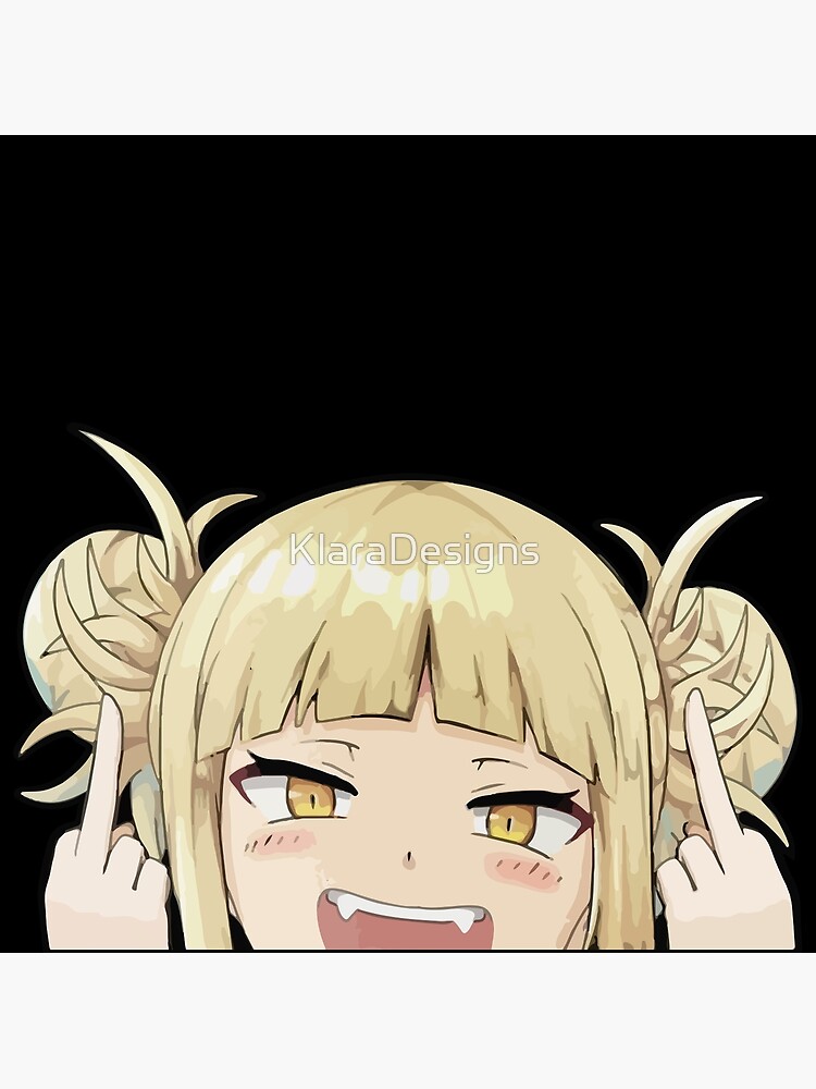 "My Hero Academia Himiko Toga Middle Finger Peeker" Art Print for Sale ...