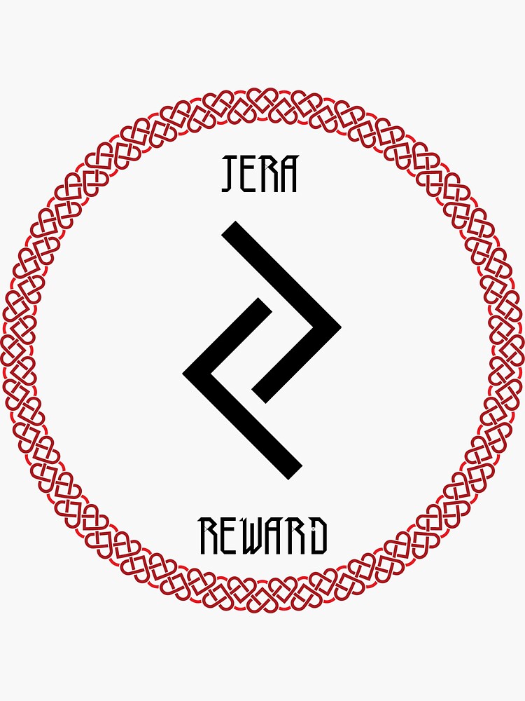 "Jera Rune Celtic Hearts Knot Shirts & Accessories" Sticker for Sale by ...
