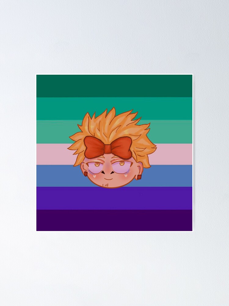 "Chibi Hawks Gay Pride Flag" Poster for Sale by nora-takami | Redbubble