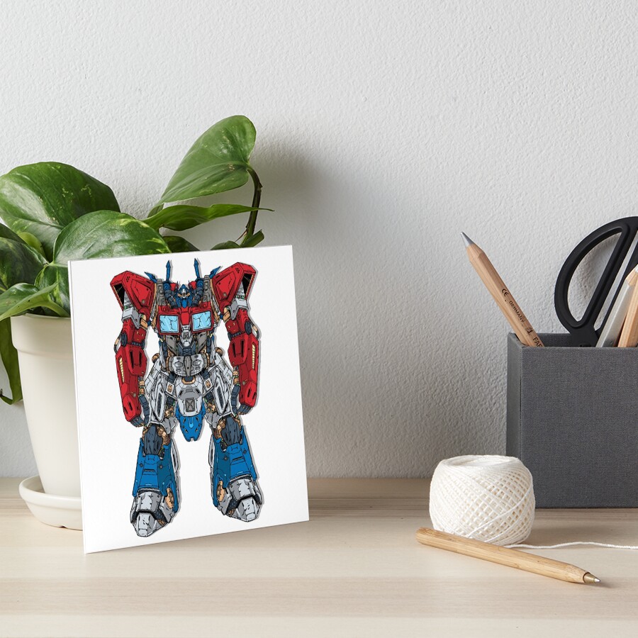 "Futuristic transformer giant mecha robot builded by head arm body leg ...