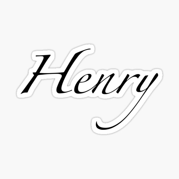 "Henry" Sticker for Sale by HUSEYINYILDIZ | Redbubble
