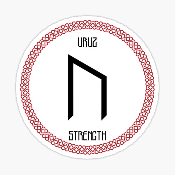 "Uruz Rune Celtic Hearts Knot Shirts & Accessories" Sticker for Sale by ...