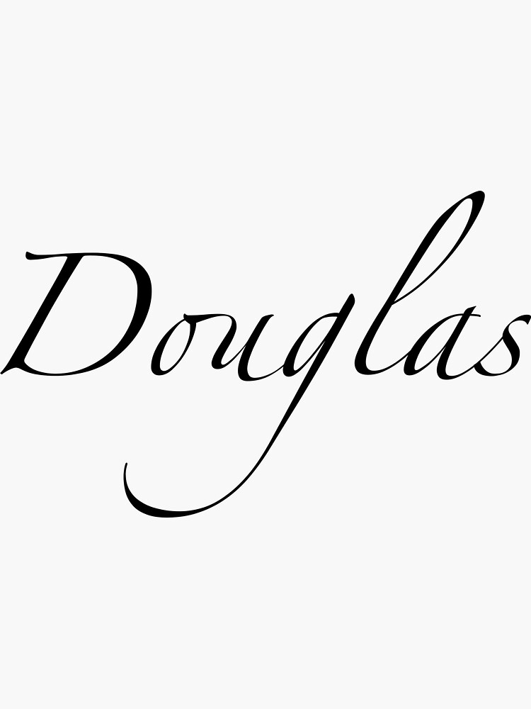 "Douglas" Sticker for Sale by HUSEYINYILDIZ | Redbubble
