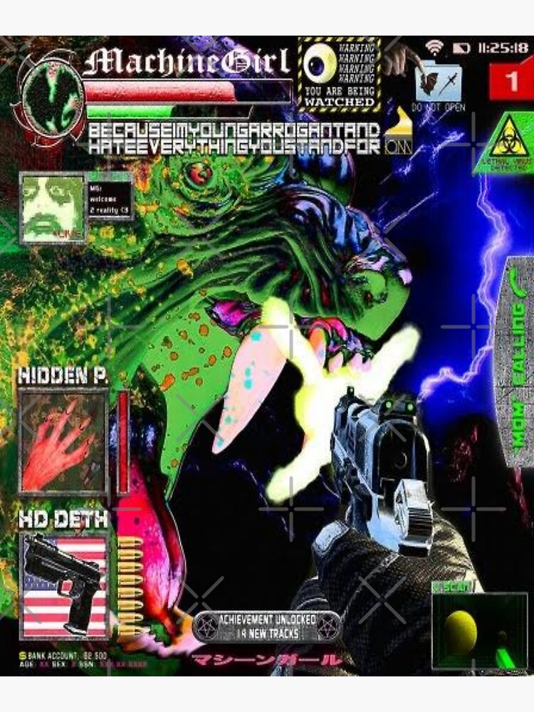 Machine Girl Premium Matte Vertical Poster Designed & Sold By Ben Watson