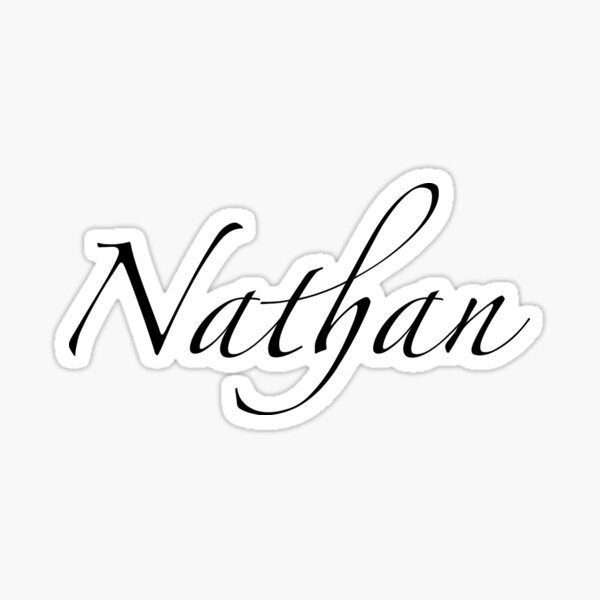 "Nathan" Sticker for Sale by HUSEYINYILDIZ | Redbubble