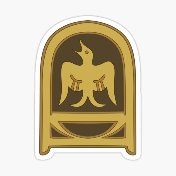 "Golden Guard Insignia" Sticker for Sale by Prototypicality | Redbubble