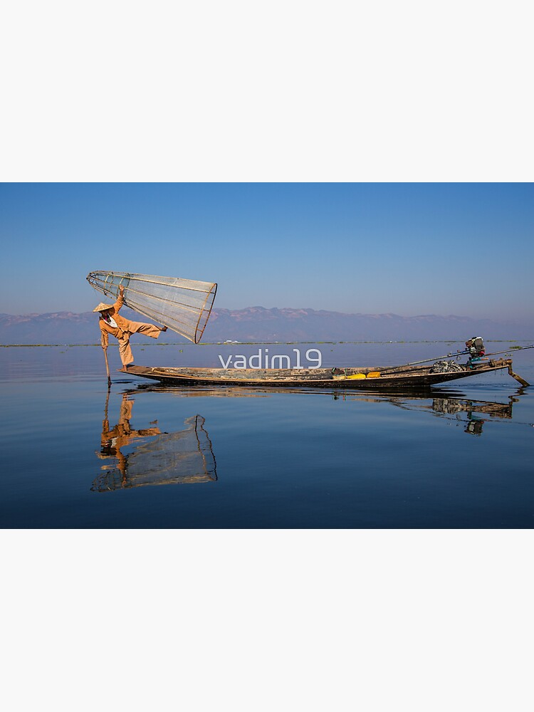 "Myanmar. Inle Lake. Fisherman." Sticker by vadim19 | Redbubble