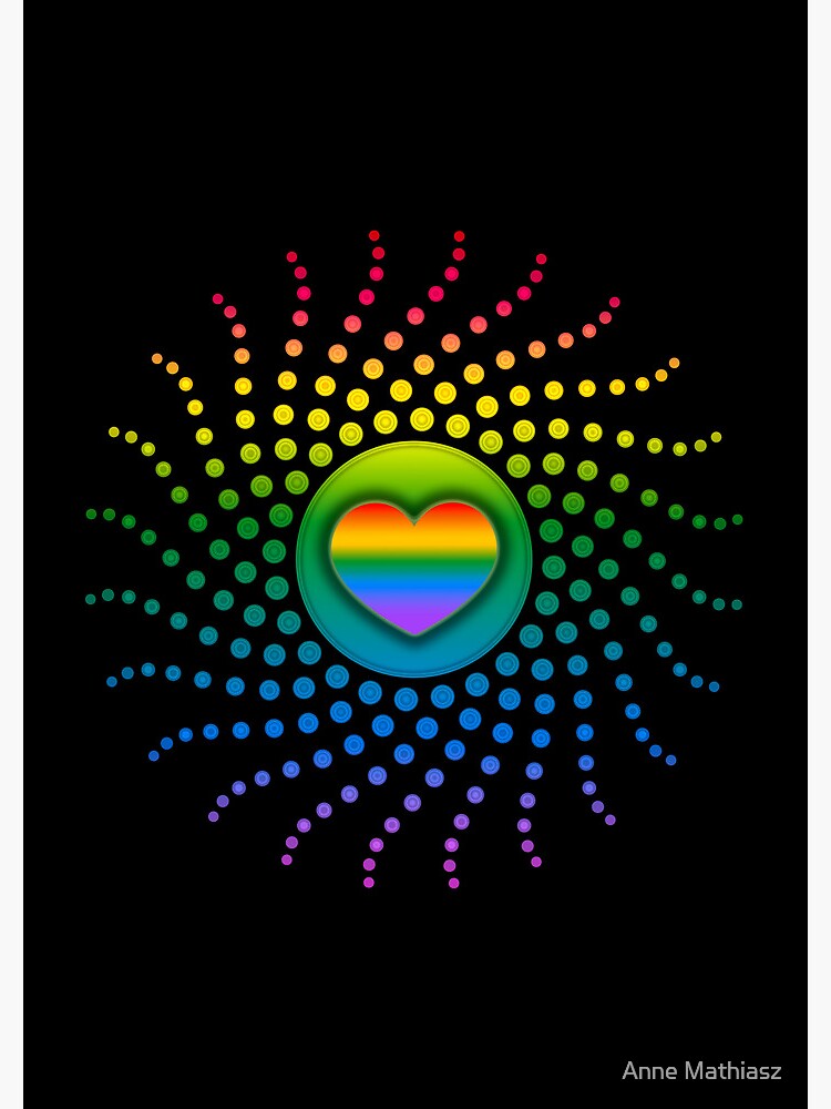 "Rainbow, Heart, Swirl, Techno, Rave, Pride Flag, LGBT, LGBTQ, LGBTQIA ...