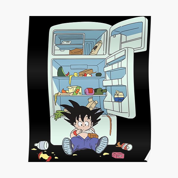 "Goku Attack The Fridge - Dragon Ball" Poster for Sale by BiancaWillis ...