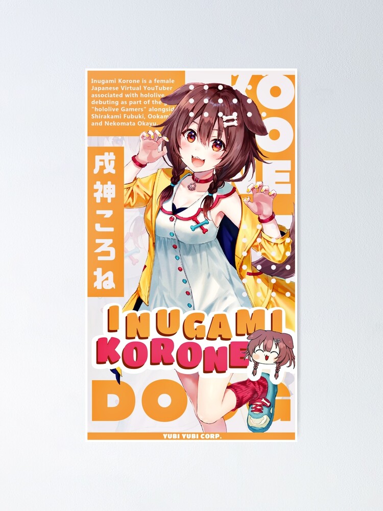 "Hololive Inugami Korone Wallpaper" Poster von kylewords00 | Redbubble