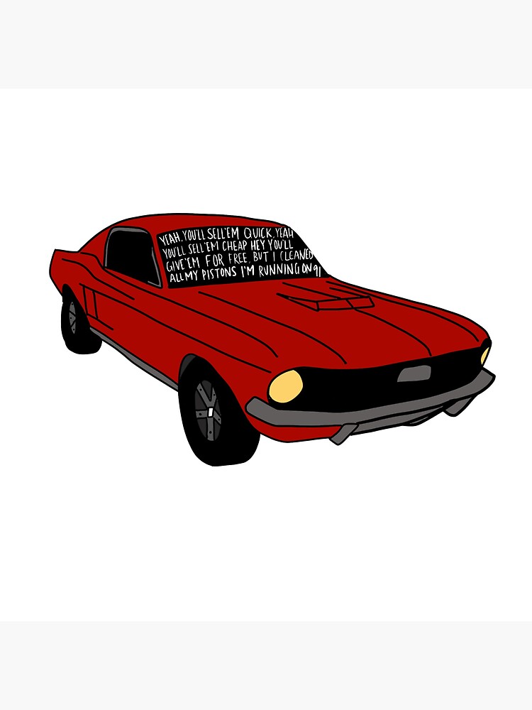 68 fastback by Zach" Sticker for Sale by bellamc20 | Redbubble