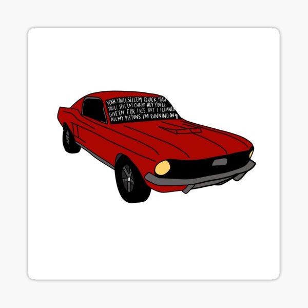 68 fastback by Zach" Sticker for Sale by bellamc20 | Redbubble