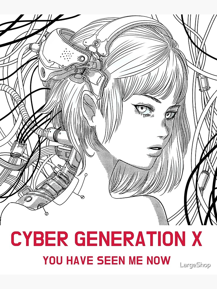 "MANGA CYBER GENERATION X Virtual Love" Poster for Sale by LargeShop | Redbubble
