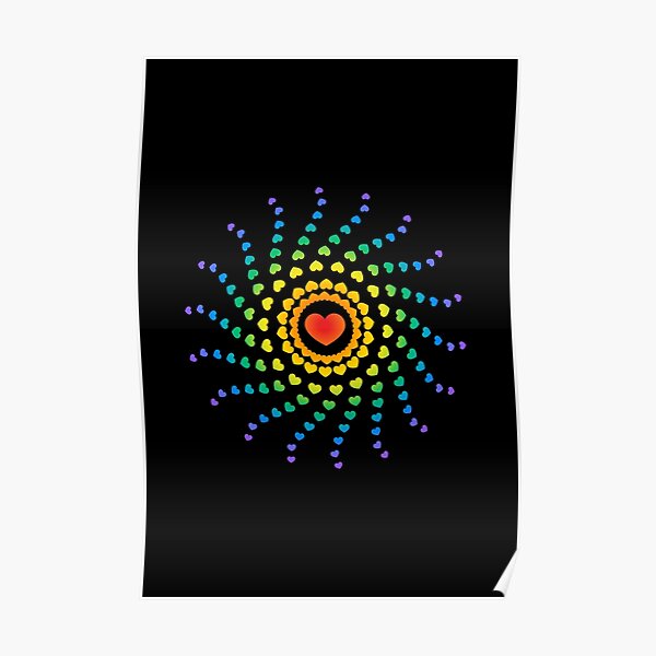 "Rainbow, Hearts, Swirl, Techno, Rave, Pride Flag, LGBT, LGBTQ, LGBTQIA ...