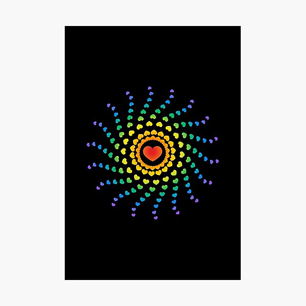 "Rainbow, Hearts, Swirl, Techno, Rave, Pride Flag, LGBT, LGBTQ, LGBTQIA ...