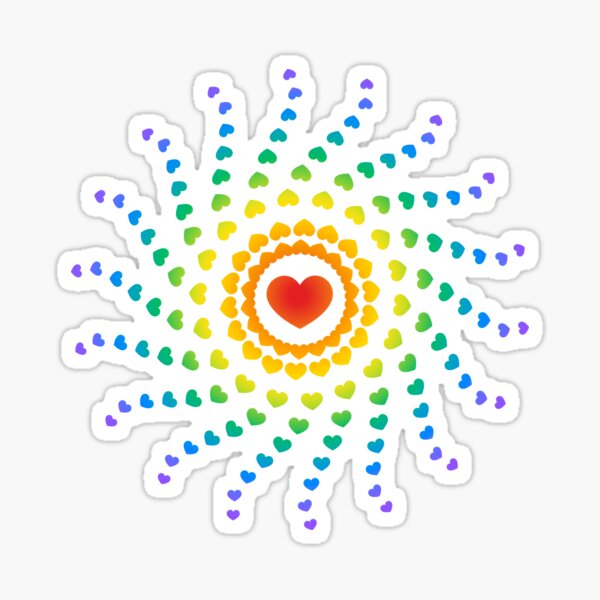 "Rainbow, Hearts, Swirl, Techno, Rave, Pride Flag, LGBT, LGBTQ, LGBTQIA ...