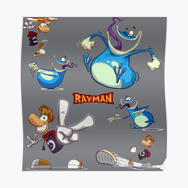 "Rayman and Friends" Poster for Sale by Ainofea | Redbubble
