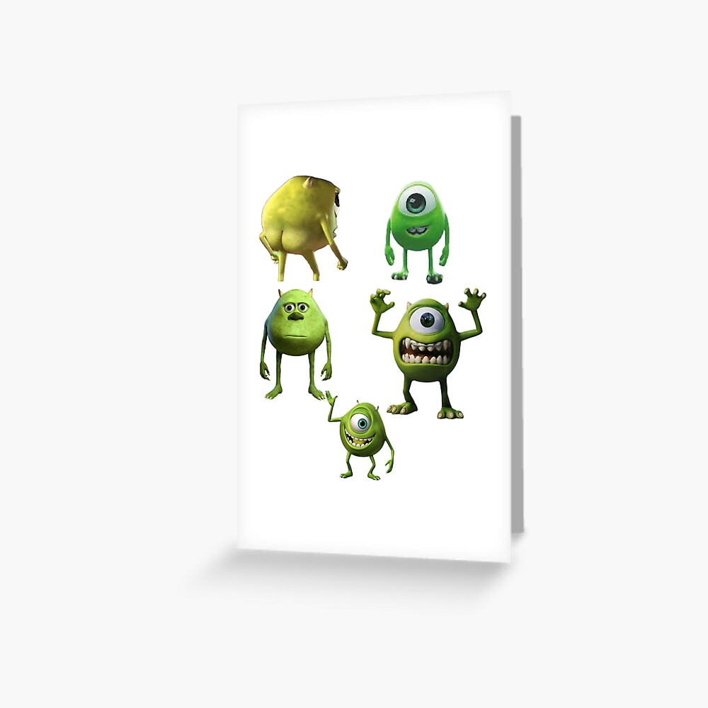 "Mike Wazowski Meme" Greeting Card by DEN2Y | Redbubble