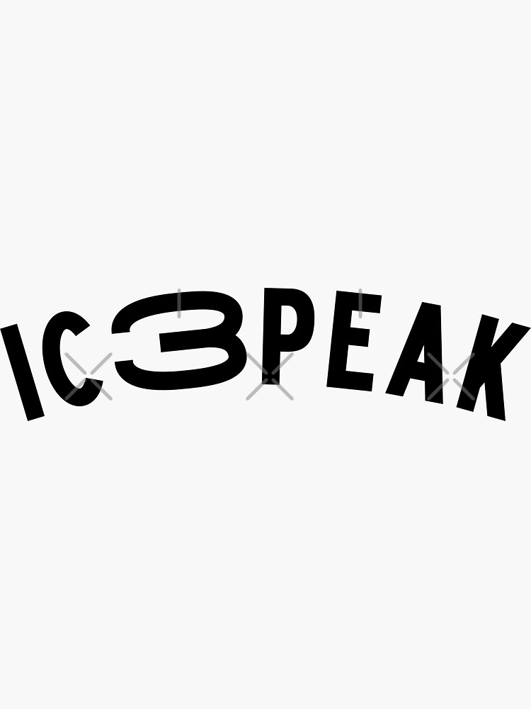 "Ic3peak" Sticker for Sale by Pixelish | Redbubble