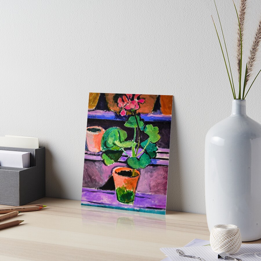 " Henri matisse art posters Pot of Geraniums" Art Board Print for Sale ...