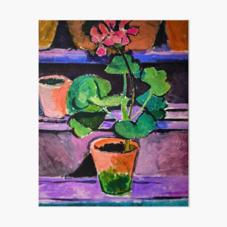 " Henri matisse art posters Pot of Geraniums" Art Board Print for Sale ...