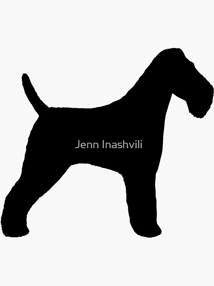 "Wire Fox Terrier Silhouette(s)" Sticker for Sale by ShortCoffee ...