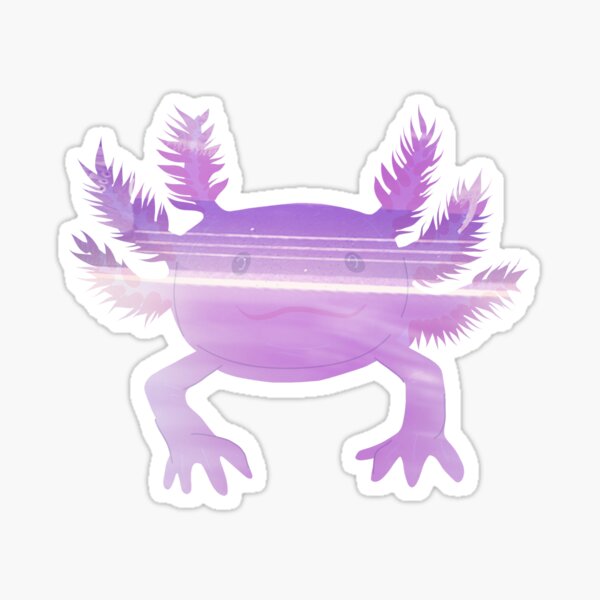 "awesome purple axolotl" Sticker for Sale by mhmdtrika | Redbubble