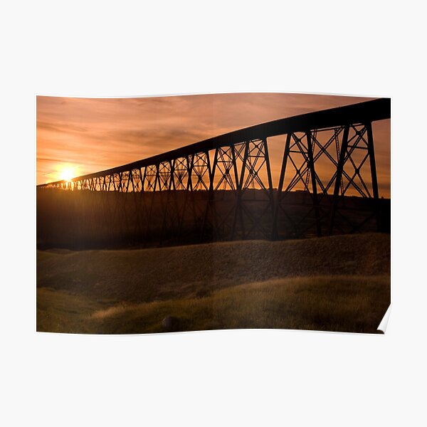 "High Level Bridge, Lethbridge, Alberta" Poster by AJ500 | Redbubble