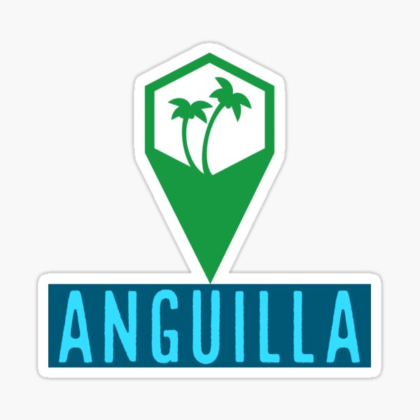"Anguilla Caribbean Island Love" Sticker for Sale by crickmonster ...