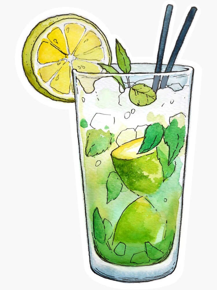 "Mojito" Sticker for Sale by Dannaannet | Redbubble