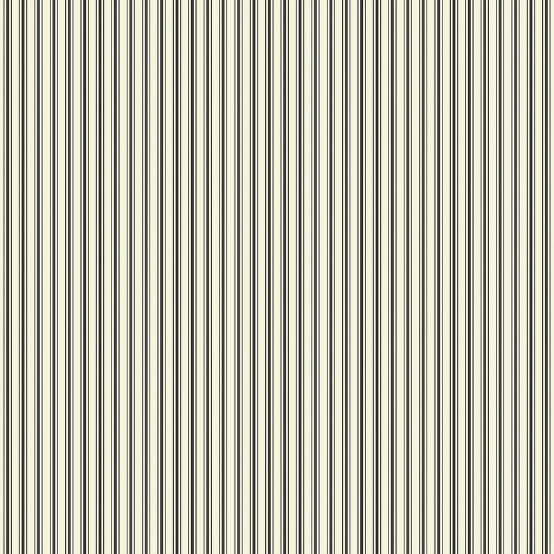 "Mattress Ticking Narrow Striped Pattern in Dark Black and Beige" by ...