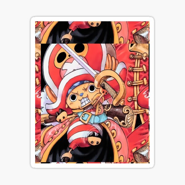 "Chopper One Piece" Sticker for Sale by MarciaLabadie | Redbubble
