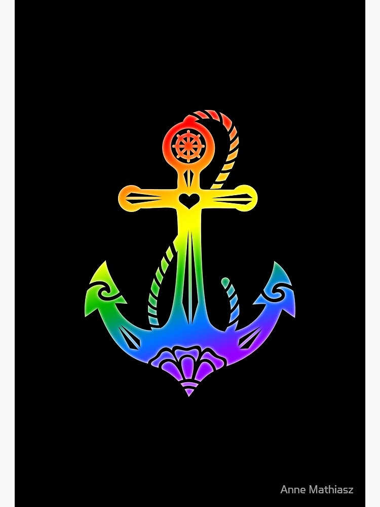 Rainbow Anchor Pride Flag Lgbt Lgbtq Lgbtqia Lgbtqia Community