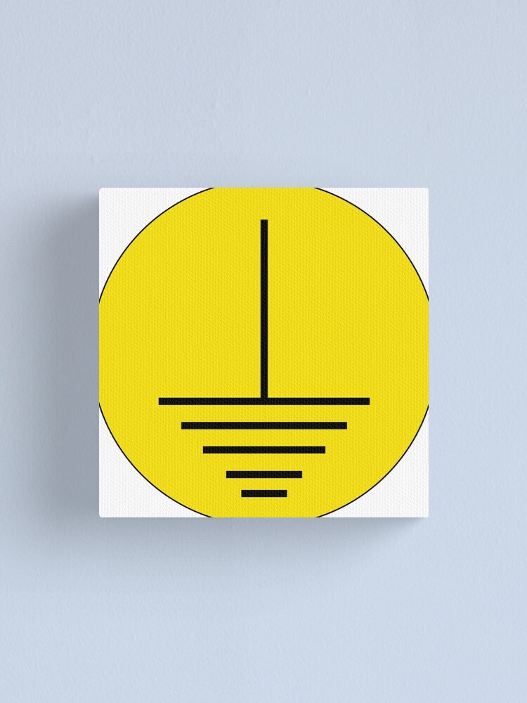 "Electrical Earthing grounding Sign symbols circle shape Stickers for ...