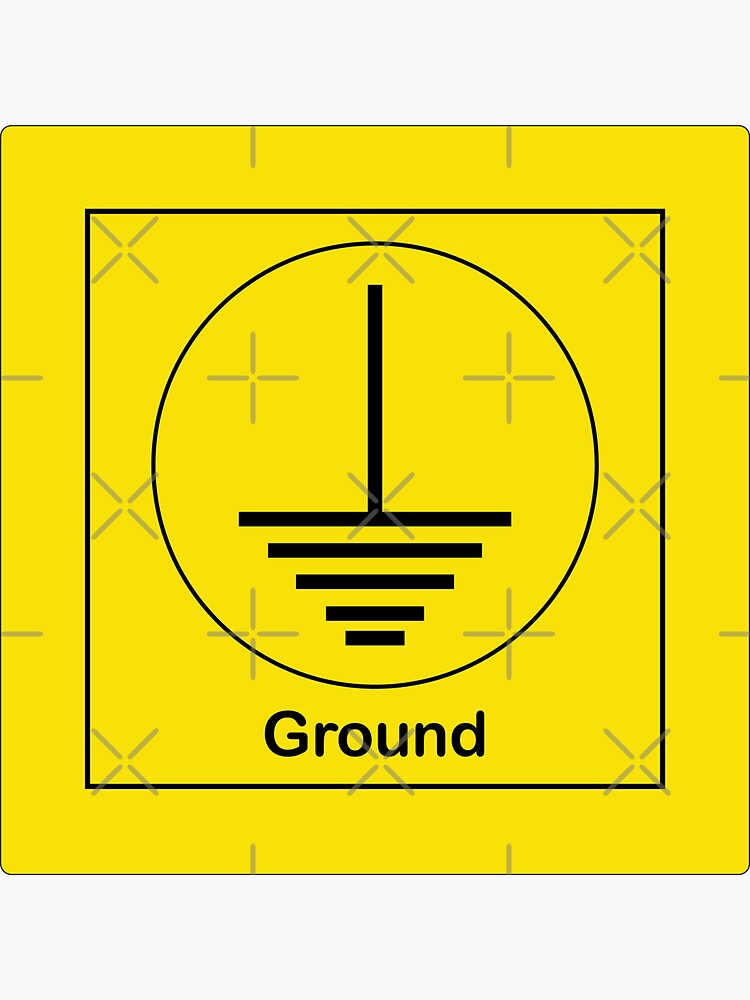 " Elektrische Erdung Erdung Zeichensymbole quadratische Form IBEW ...